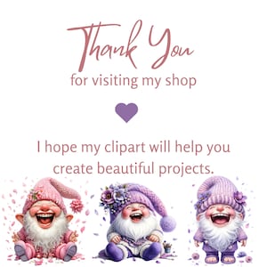 Funny Gnomes, Watercolor Clipart, Laughing Gnomes Clipart 24 PNG ...