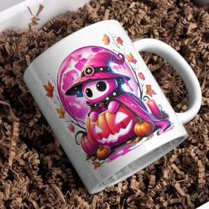 Pink Halloween Clipart – Spooky Watercolor Ghost & Pumpkins (digital ...