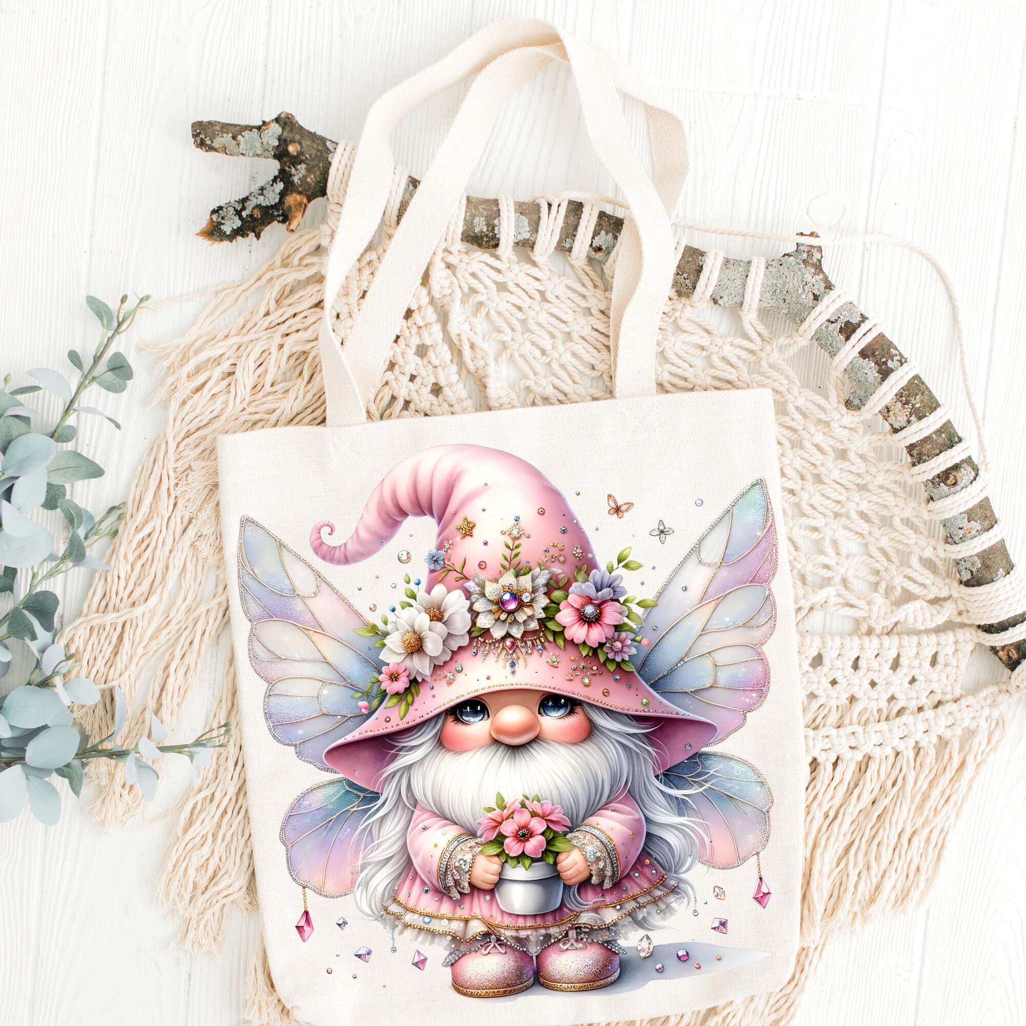 Fairy Gnome Clipart PNG, Watercolor Princess Gnomes, Commercial Use - Etsy