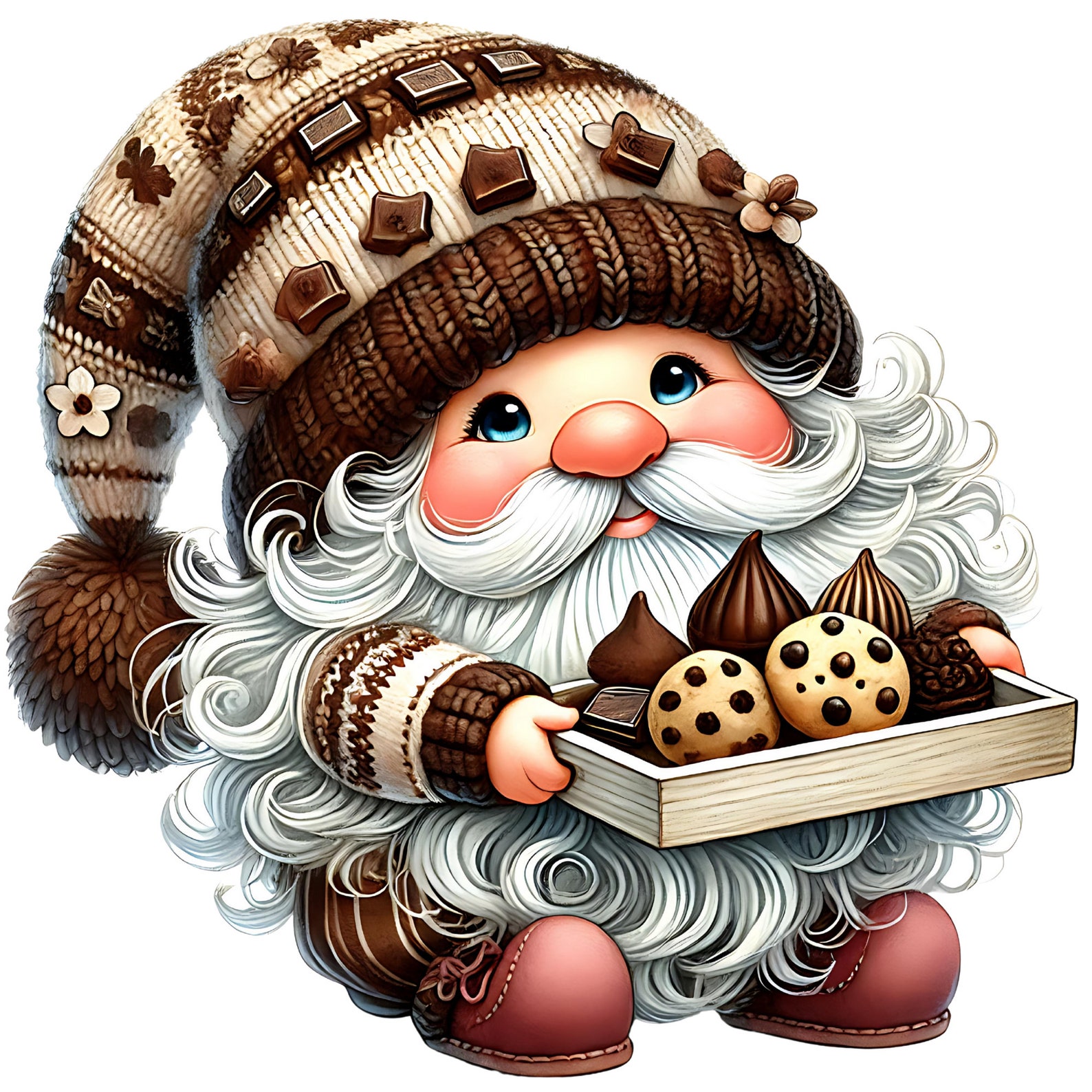 Chocolate Gnomes Watercolor Clipart, Candy Gnomes (digital Download) - Etsy