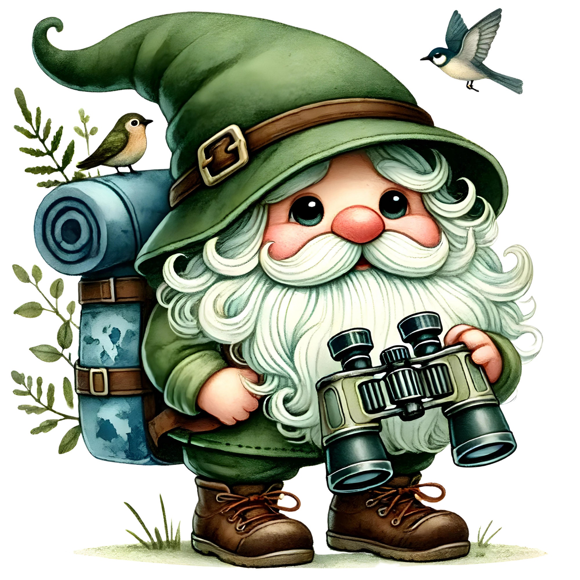 Watercolor Camping Gnome Clipart Bundle Png, Fall Gnomes, Camp Fire ...