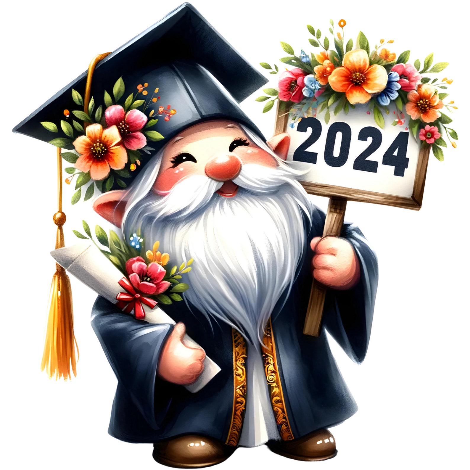 Graduation Watercolor Clipart, Celebratory Digital Art, 28 Png ...