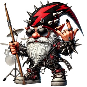 Rock Star Gnome Watercolor Clipart, Singer PNG (digital Download) - Etsy