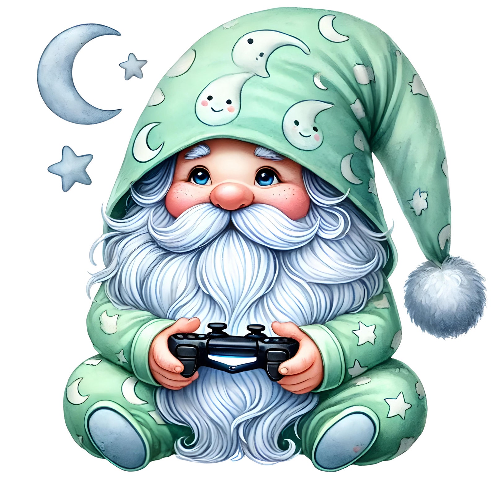 Watercolor Pajama Gnome Clipart – Nursery Art, Sublimation (25 PNG) - Etsy