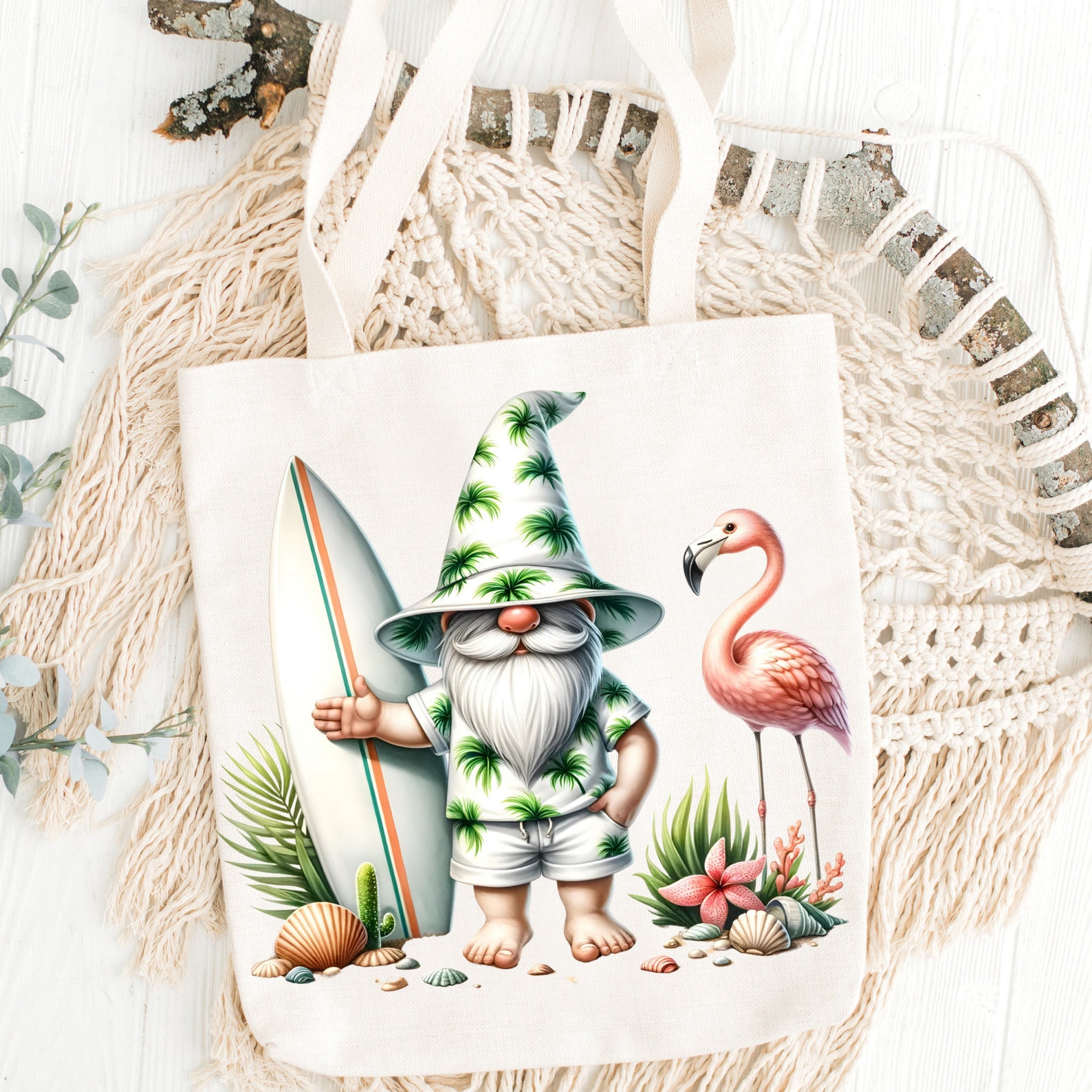 Flamingo Clipart, Gnome Clip Art, 28 PNG Tropical Bird, Junk Journal ...