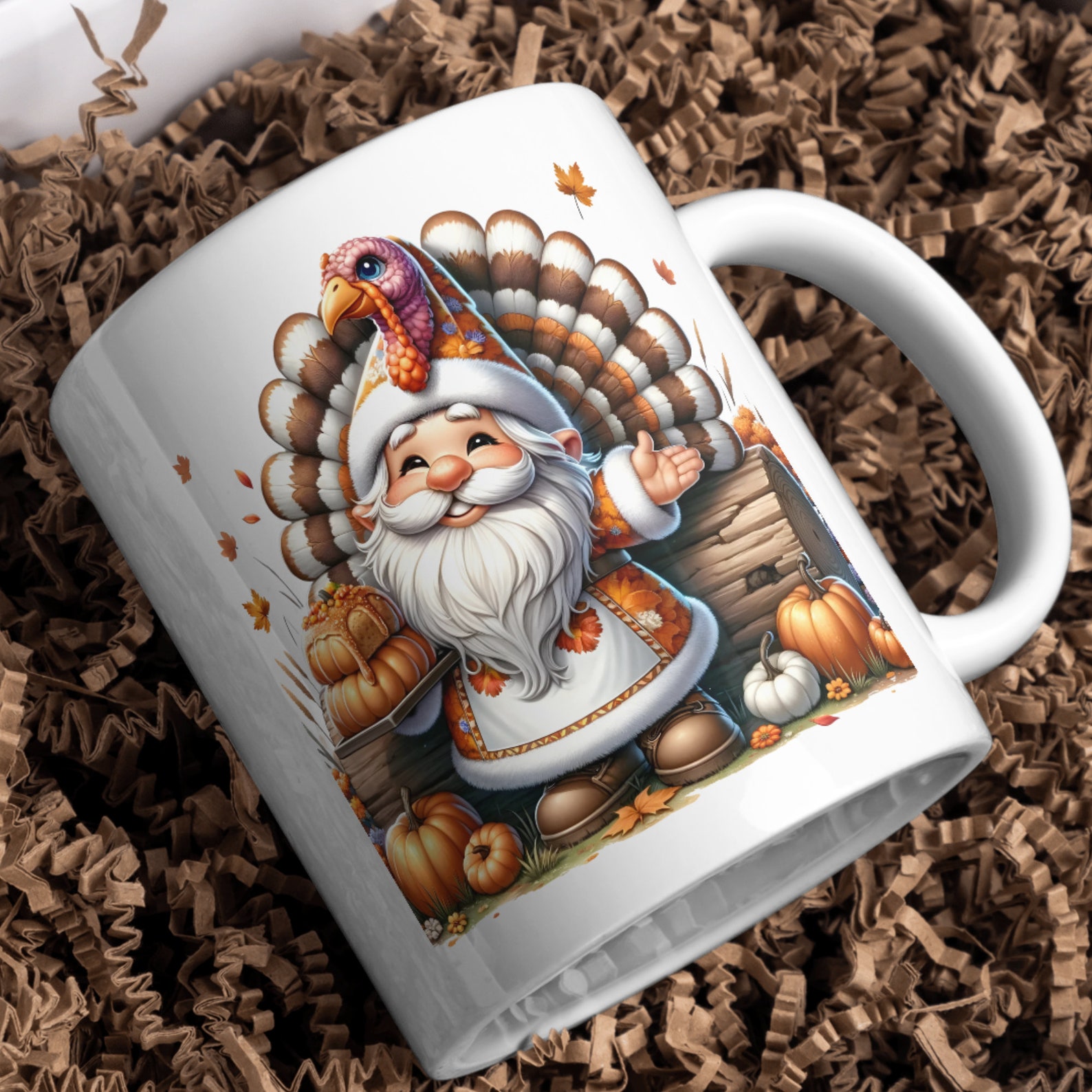 Thanksgiving Gnome Watercolor Clipart 24 Pngs Digital Download ...