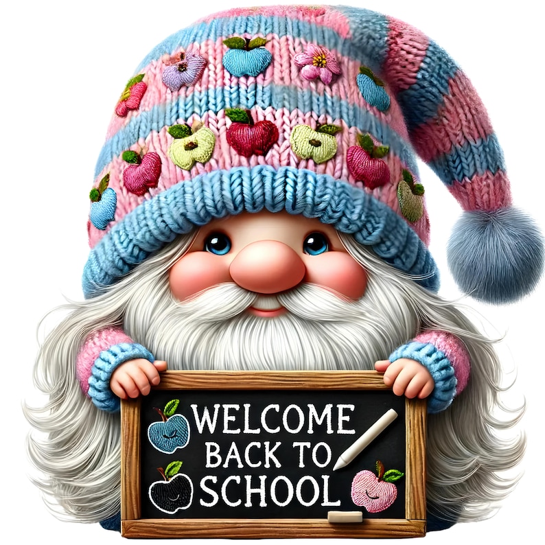 Back to School Gnome Clipart Bundle, Watercolor Gnomes PNG, Graduation ...