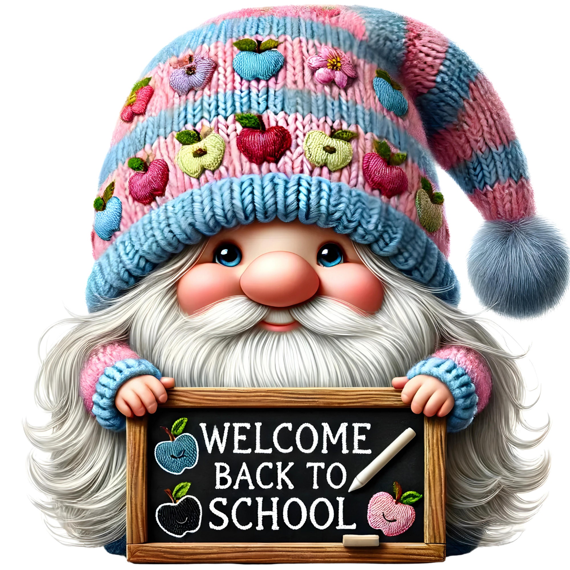 Back to School Gnome Clipart Bundle, Watercolor Gnomes PNG, Graduation ...