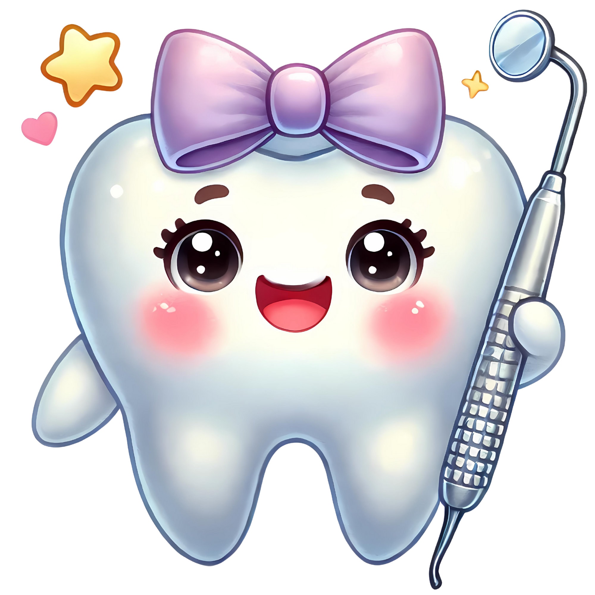 Cute Tooth With Dentist Tools Watercolor Clipart - 16 Pngs, Watercolor ...