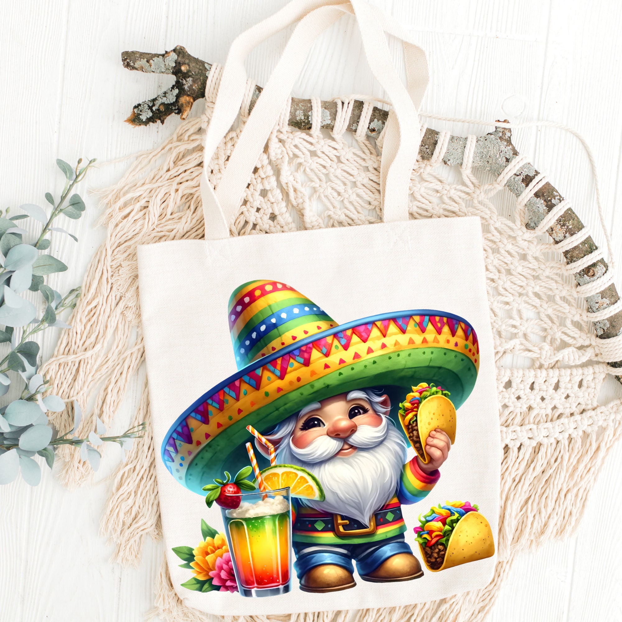 Cinco De Mayo Gnome Clipart, Mexican Fiesta Watercolor (PNG) - Etsy