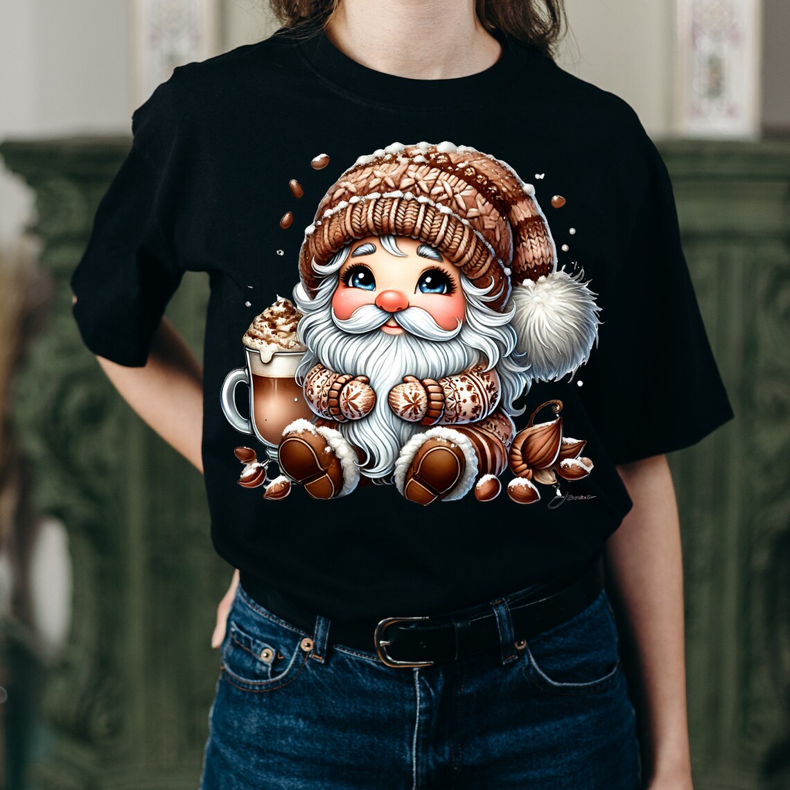 Watercolor Hot Cocoa Gnome Clipart Bundle Png, Cute Gnomes Clipart ...