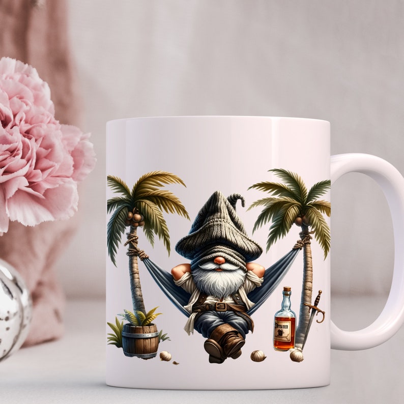 Adventurous Pirate Captain Gnome Clipart 24 High-res Watercolor Pngs ...