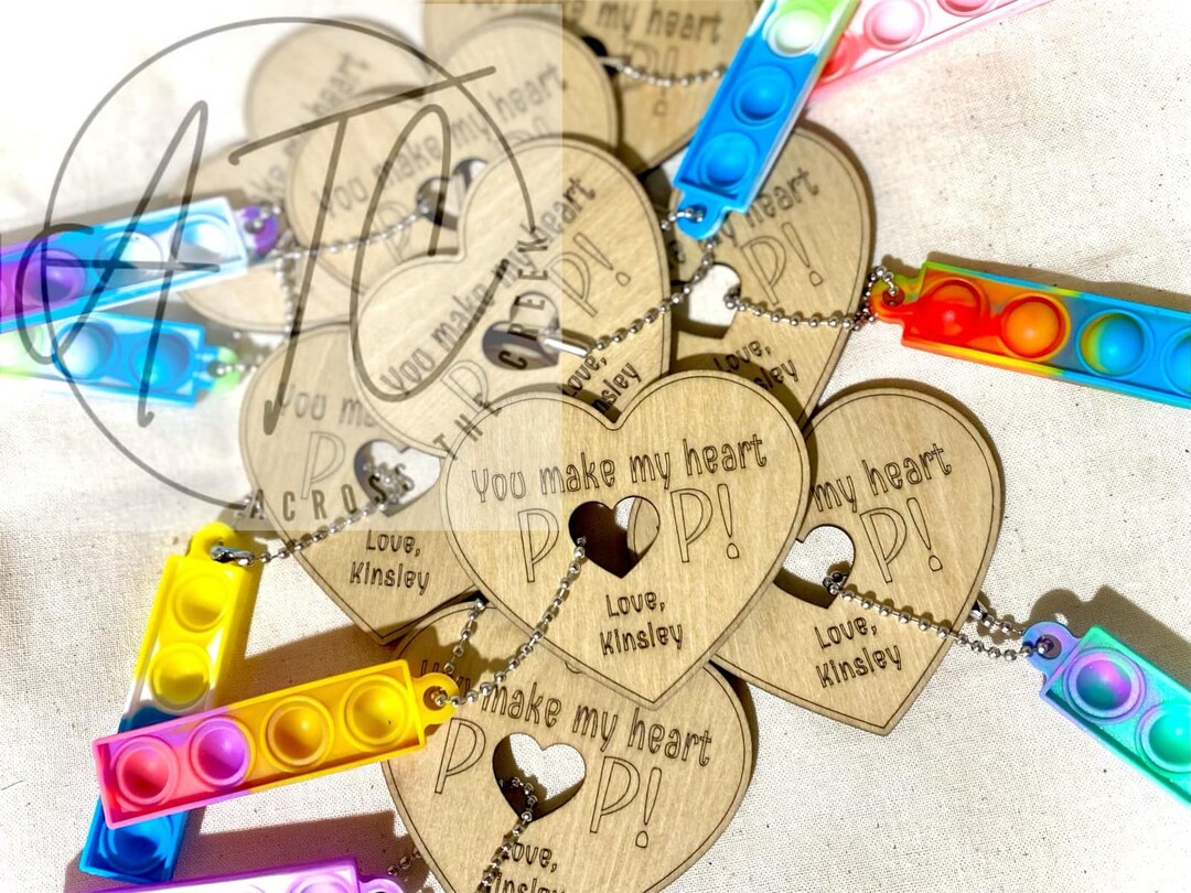 Customizable Pop-it Heart SVG & Laser Digital Download - Etsy