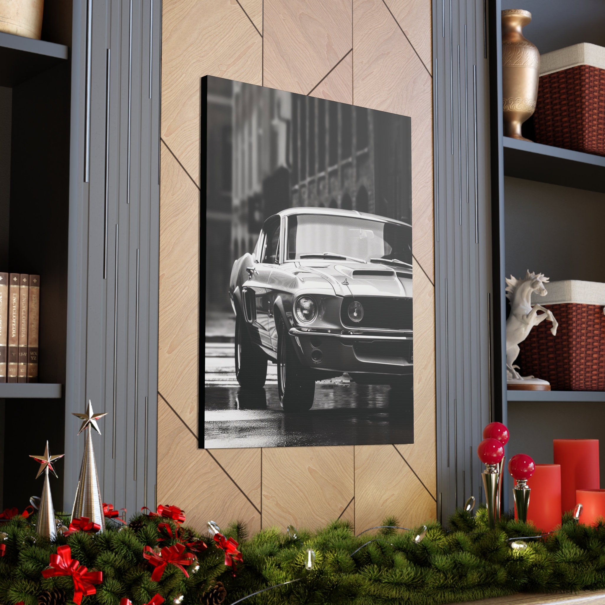1967 Ford Mustang GT500 Muscle Car Wall Art Decor Canvas Car Fan Gift ...