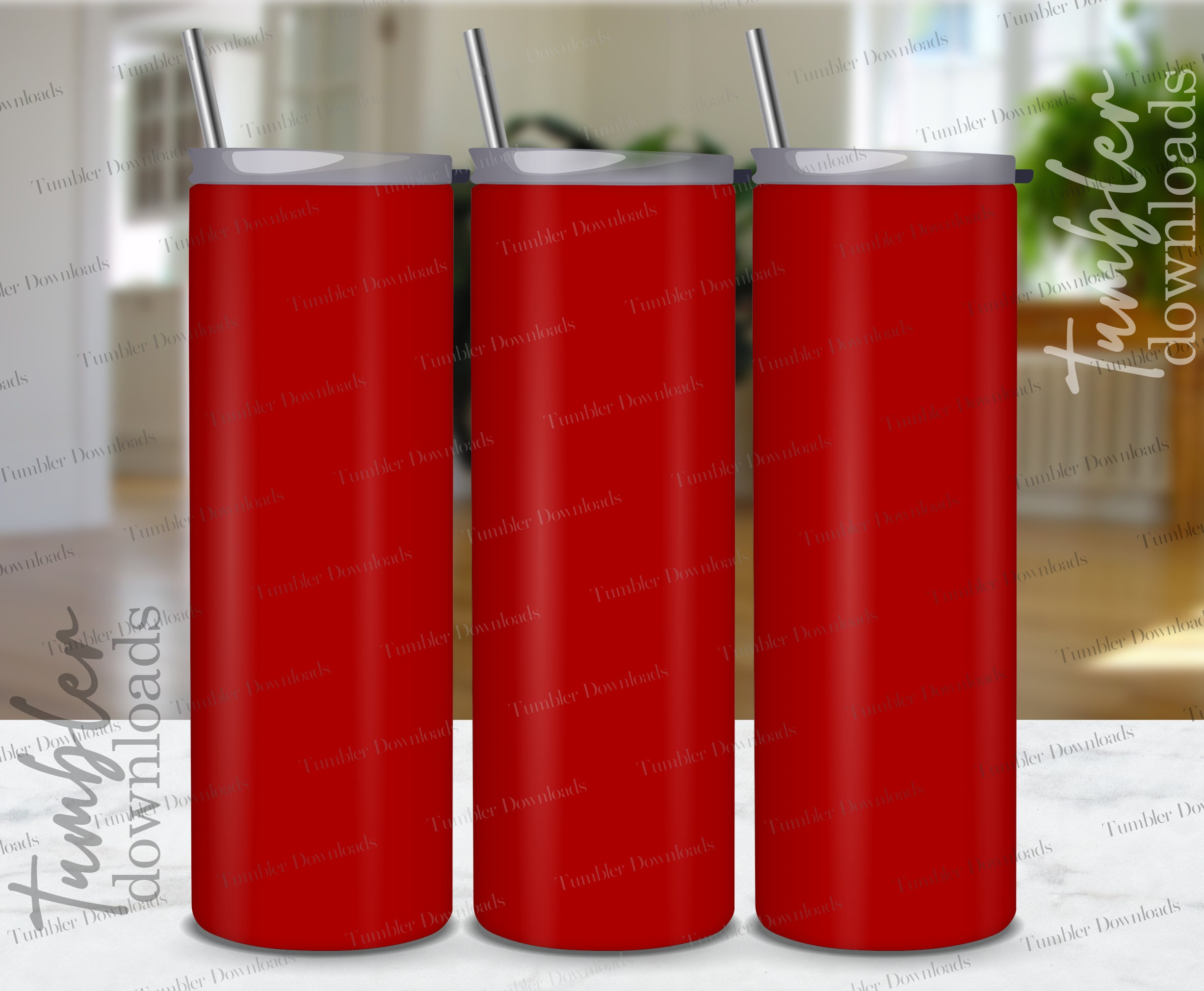 Solid Crimson Red Tumbler, 20 Oz Plain Red Tumbler Sublimation Design ...