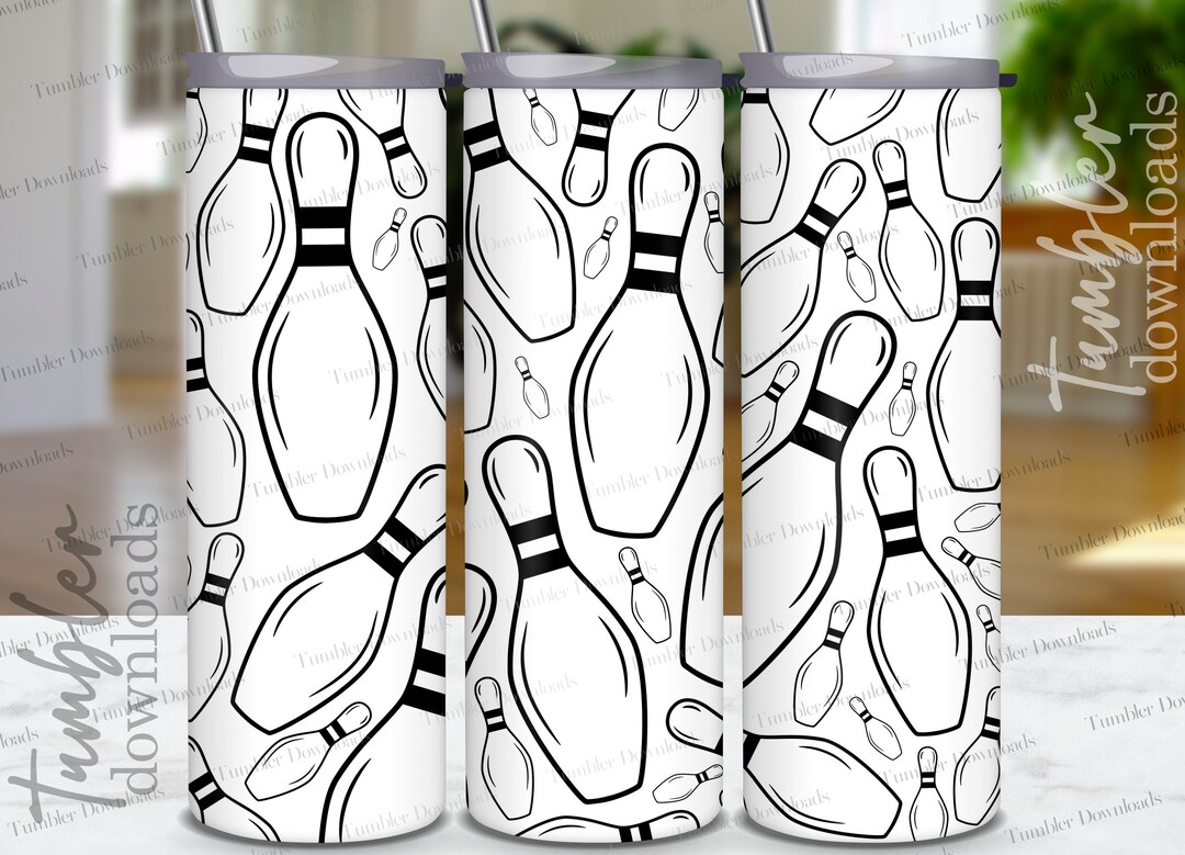 Bowling Pin Tumbler Wrap: Leopard Seamless Design (PNG Digital Download ...