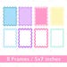 Pastel Wavy Borders Svg Png, Colorful Cute Frames, Wavy Scallop Border ...