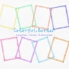 Skinny SQUARE Borders | 200 Colorful Skinny Square Clipart Frames ...