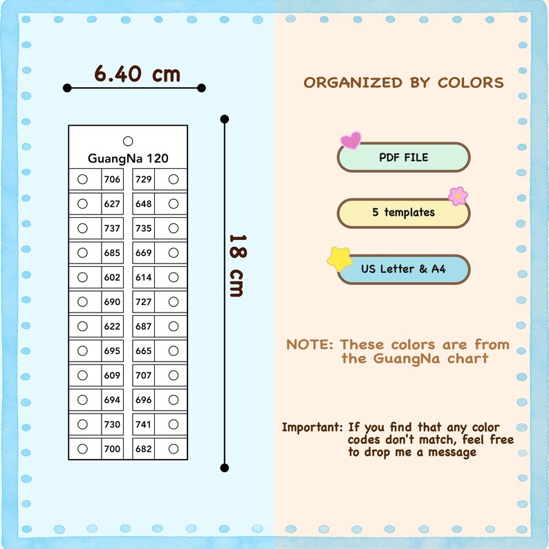 Guangna 120 Colors Acrylic Brush Markers Swatch, Printable Color Swatch ...