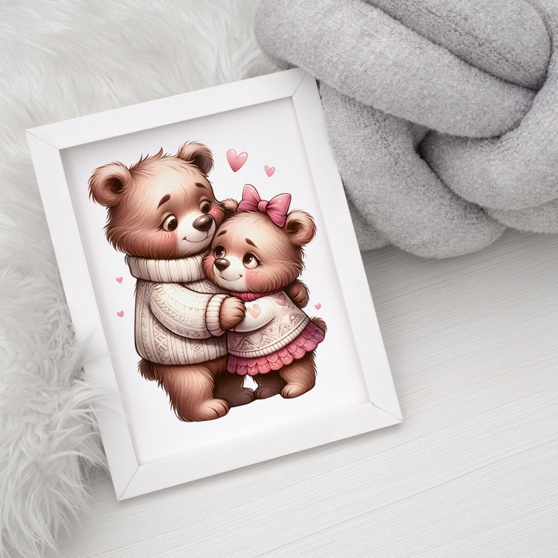Couple Bears Clipart, Love Bear Clipart, Cute Bear Png, Valentines ...