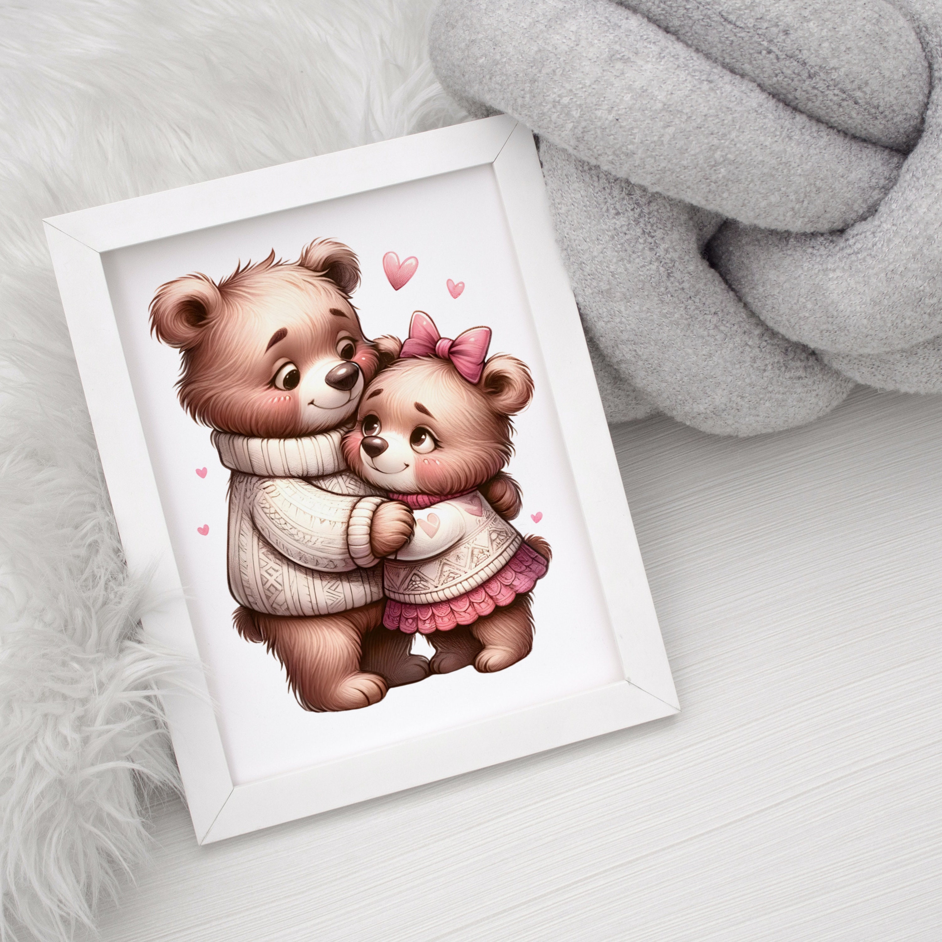 Couple Bears Clipart, Love Bear Clipart, Cute Bear Png, Valentines ...
