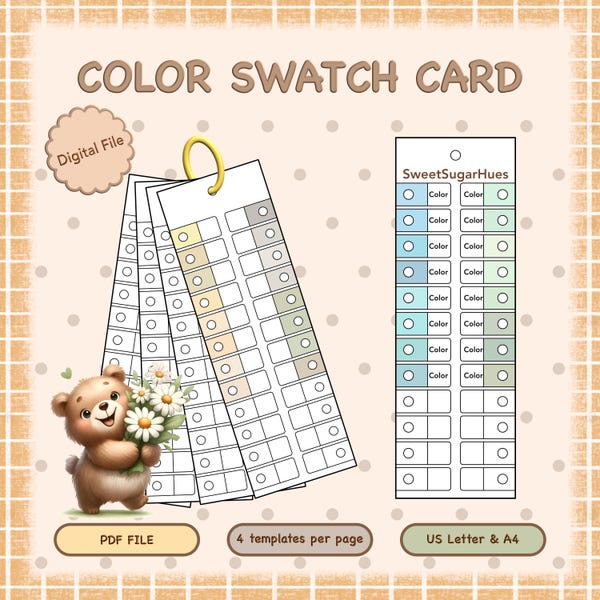 Color Sheets Watercolor - Etsy UK