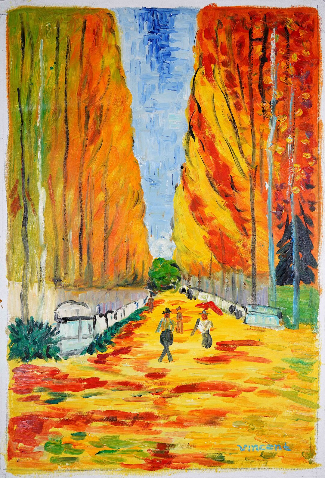 Vincent Van Gogh Style Oil Painting on Canvas - Etsy