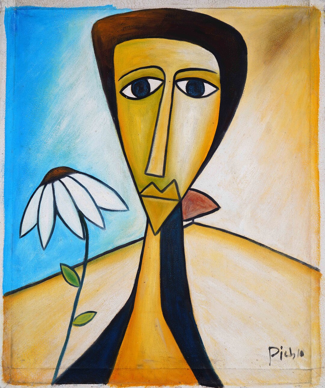 Pablo Picasso Style Oil Painting on Canvas - Etsy