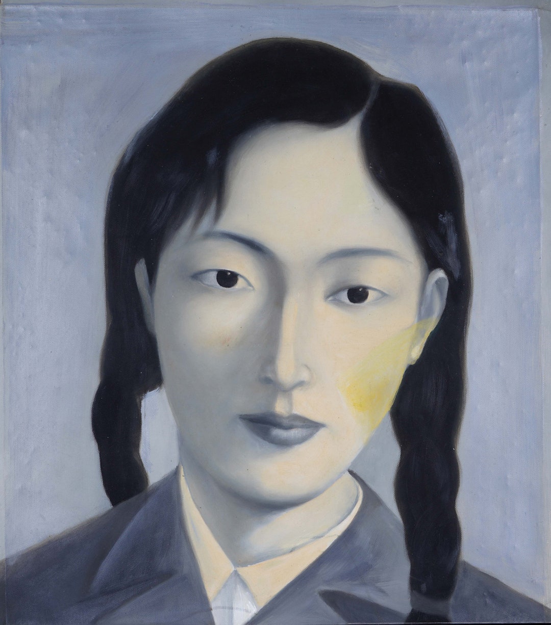 Zhang Xiaogang Style Oil Painting on Canvas - Etsy