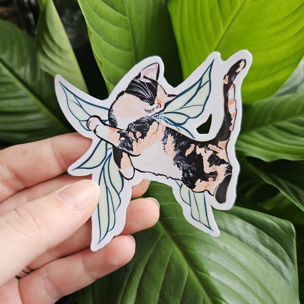 Cat Fairy Art - Etsy
