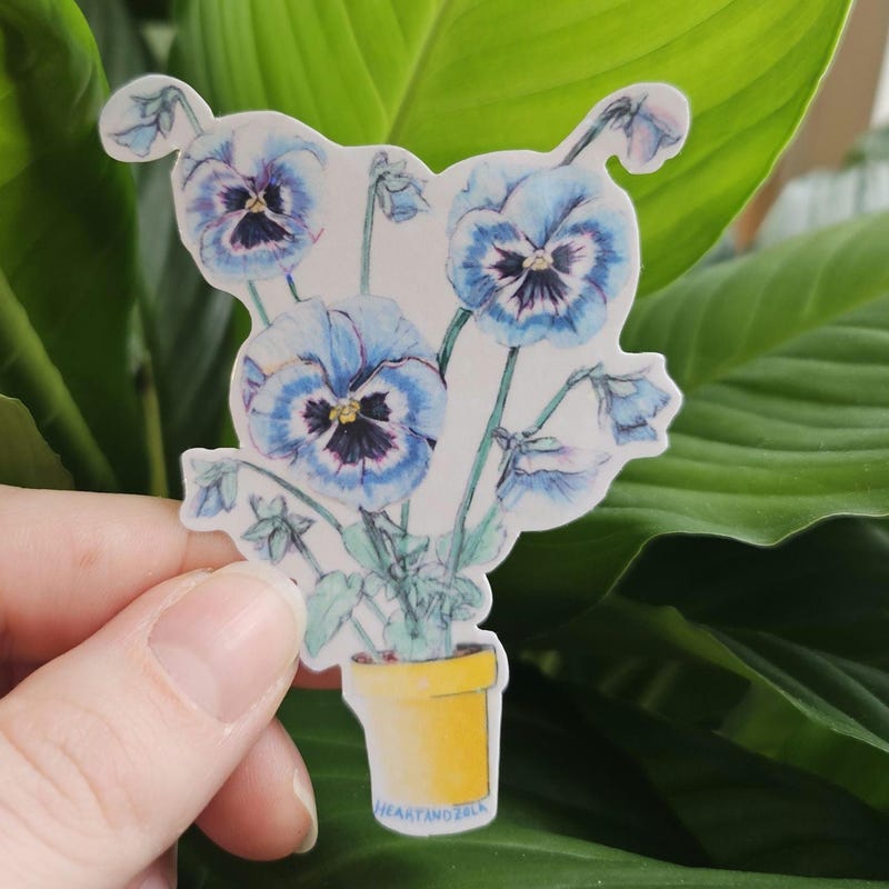 Pansy Decals - Etsy