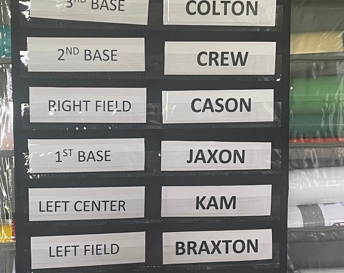 Baseball Lineup Printable/team Organizer/tee Ball Roster/12 Player List ...