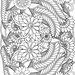 100 Flowers Zentangle Coloring Pages Bundle KDP Adult Relaxing Art ...