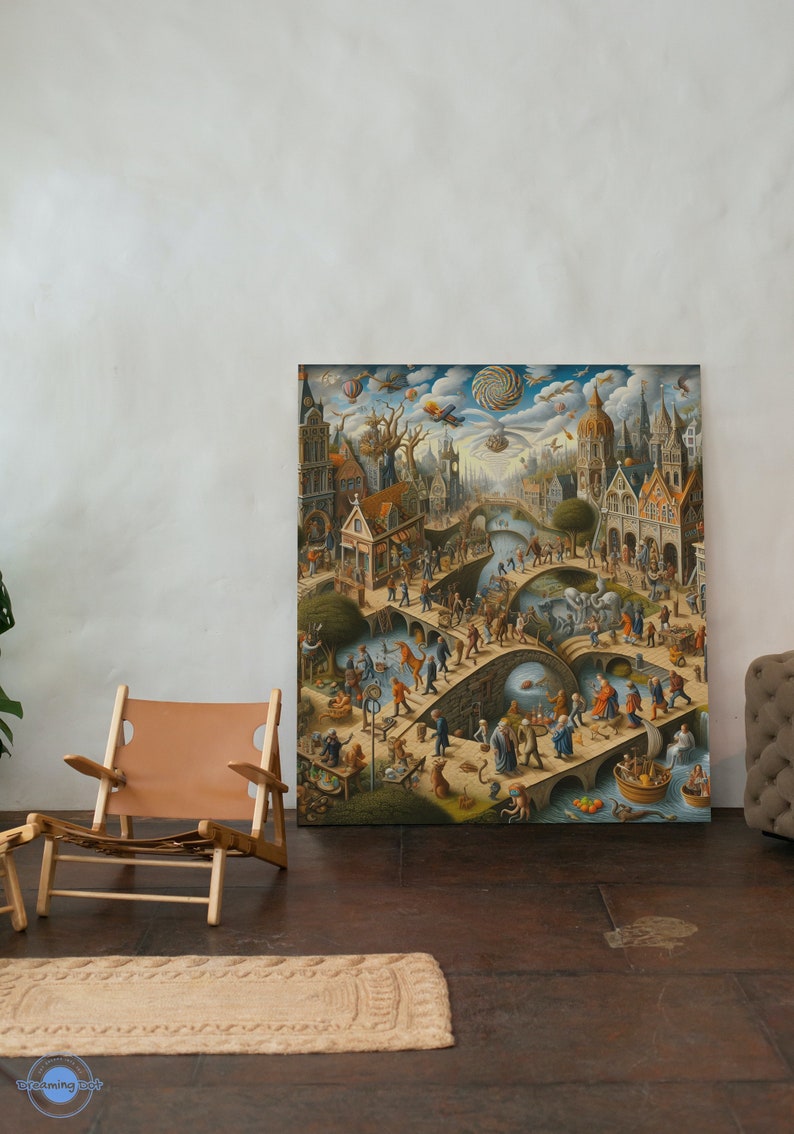 Hieronymus Bosch-inspired Wall Art Print, Surreal Decor, Fantasy ...