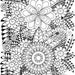 100 Flowers Zentangle Coloring Pages Bundle KDP Adult Relaxing Art ...