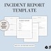 Event Incident Report Form Security Incident Template Event Emergency ...