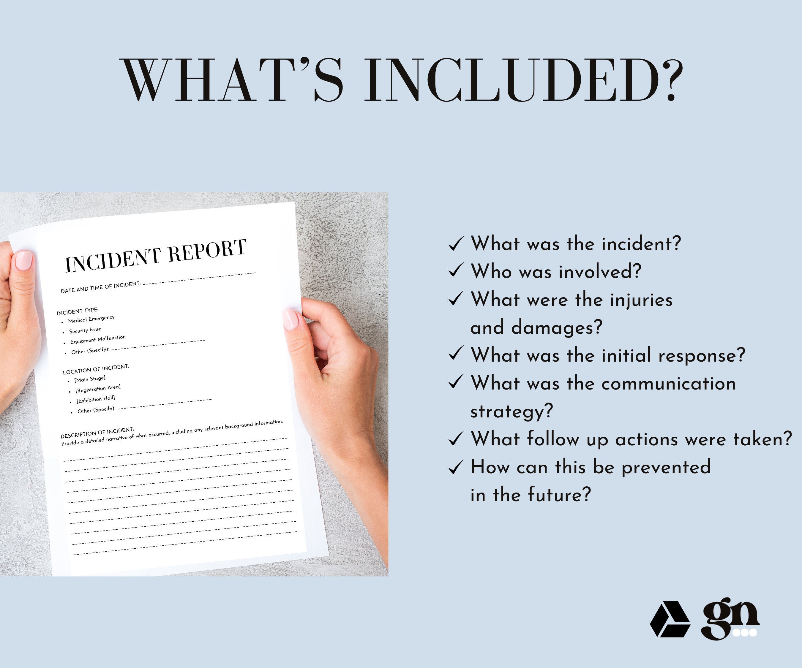 Event Incident Report Form | Security Incident Template | Event ...