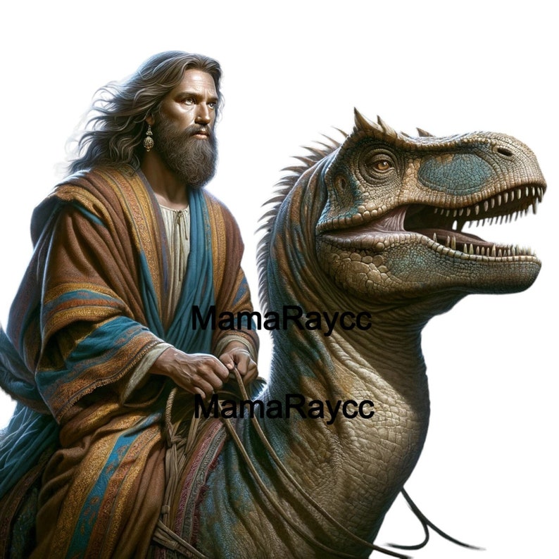 Jesus Riding Dinosaur Svg Silhouette Svg Kids Dinosaur Clipart Dino Svg ...