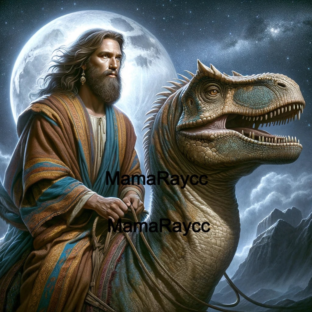 Jesus Riding Dinosaur Svg Silhouette Svg Kids Dinosaur Clipart Dino Svg ...