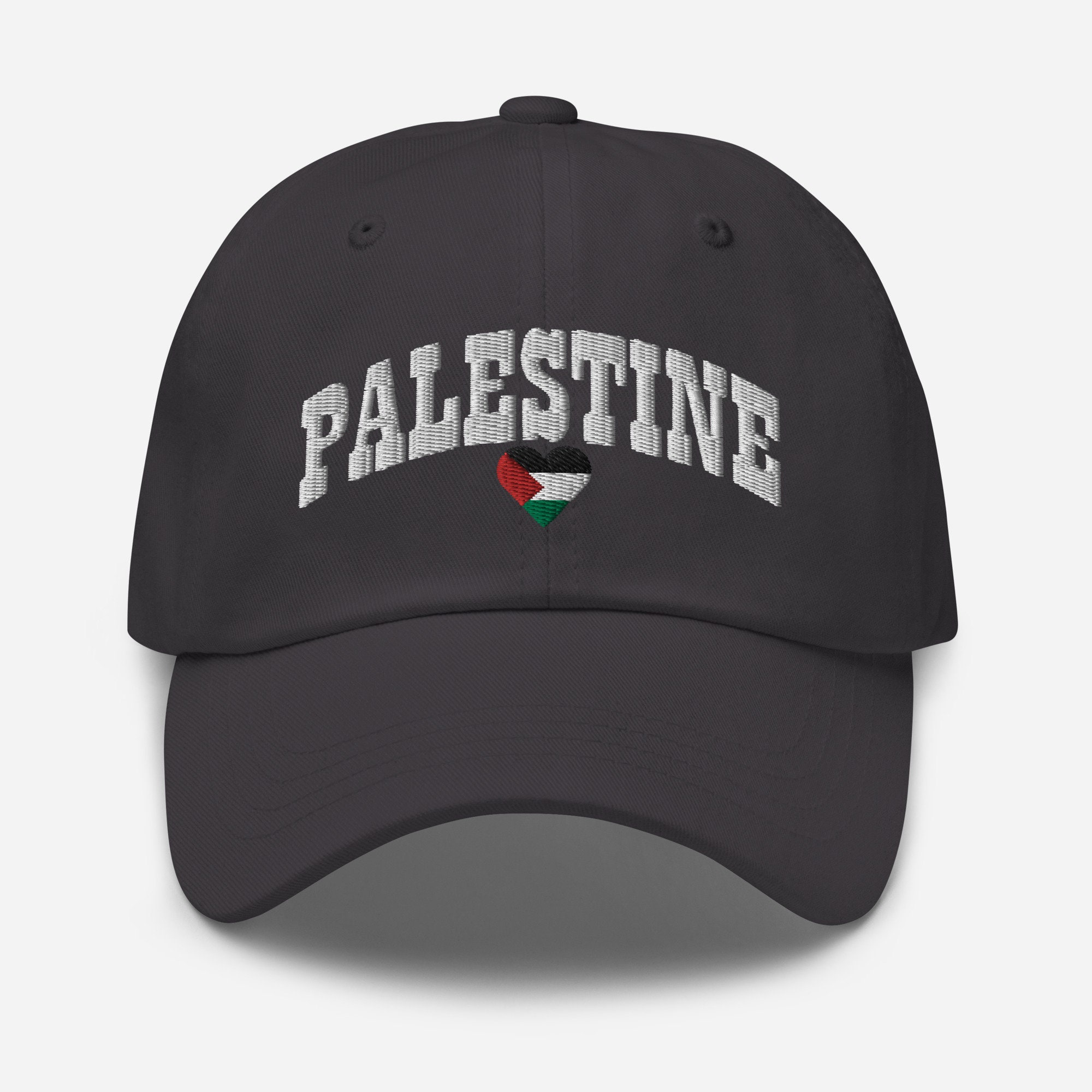 Free Palestine Flag Heart Embroidered Dad Hat Palestine Flag Hat ...