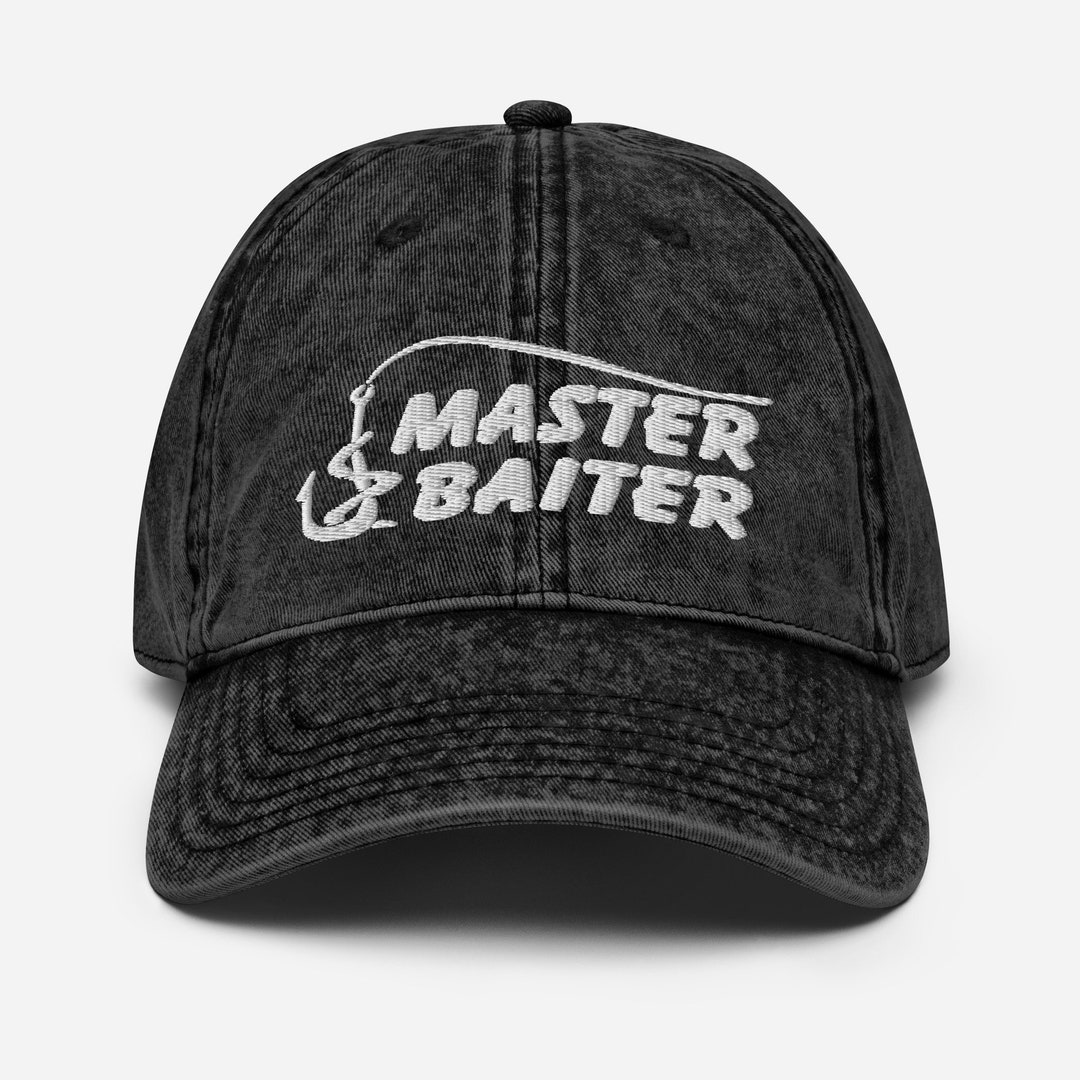 Fishing Hat Master Baiter Embroidery Vintage Cotton Twill Cap Fly Fishing Hunter Gift Boyfriend ...