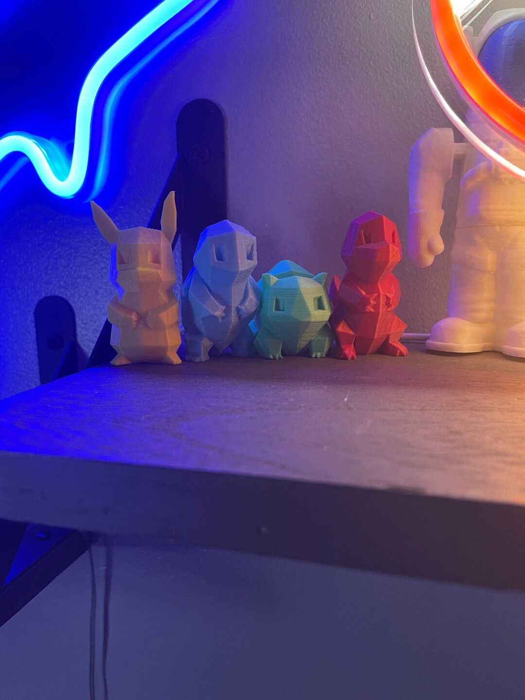 Low Poly, 3d Printed Pokémon. Desk and Shelf Decor. Small Collectibles ...