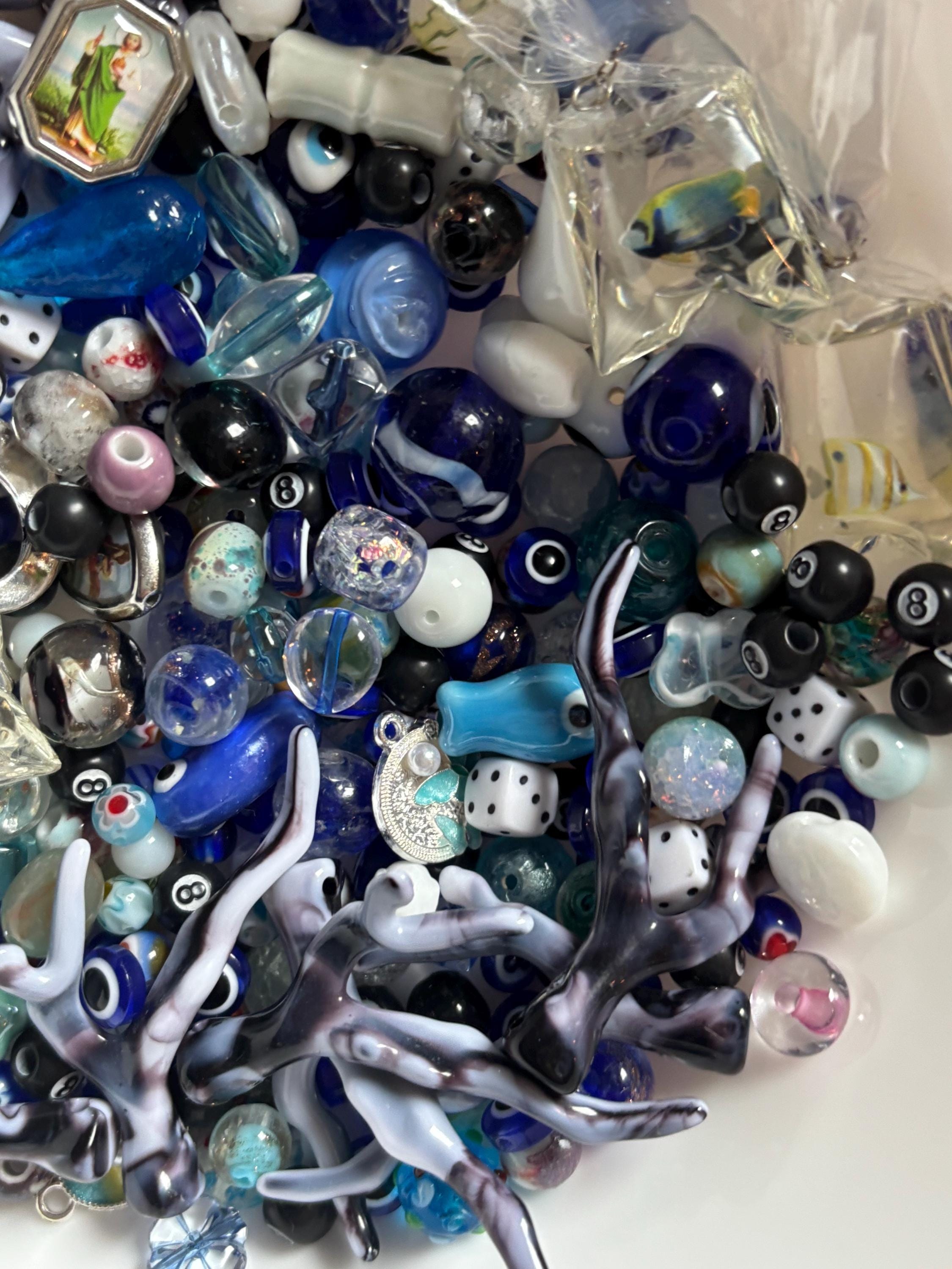 Blue Bead Soup 20g Weirdcore Ocean Mix Resin Glass Charms Kawaii ...
