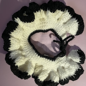 2 in 1 Clown Collar Crochet Pattern PDF With Frills - Adjustable Size ...