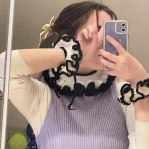 2 in 1 Clown Collar Crochet Pattern PDF With Frills - Adjustable Size ...