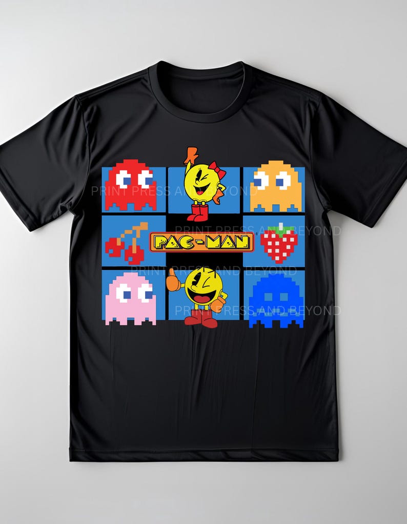 The Pacman Bunch PNG Cool Classic Game Design Instant Digital ...