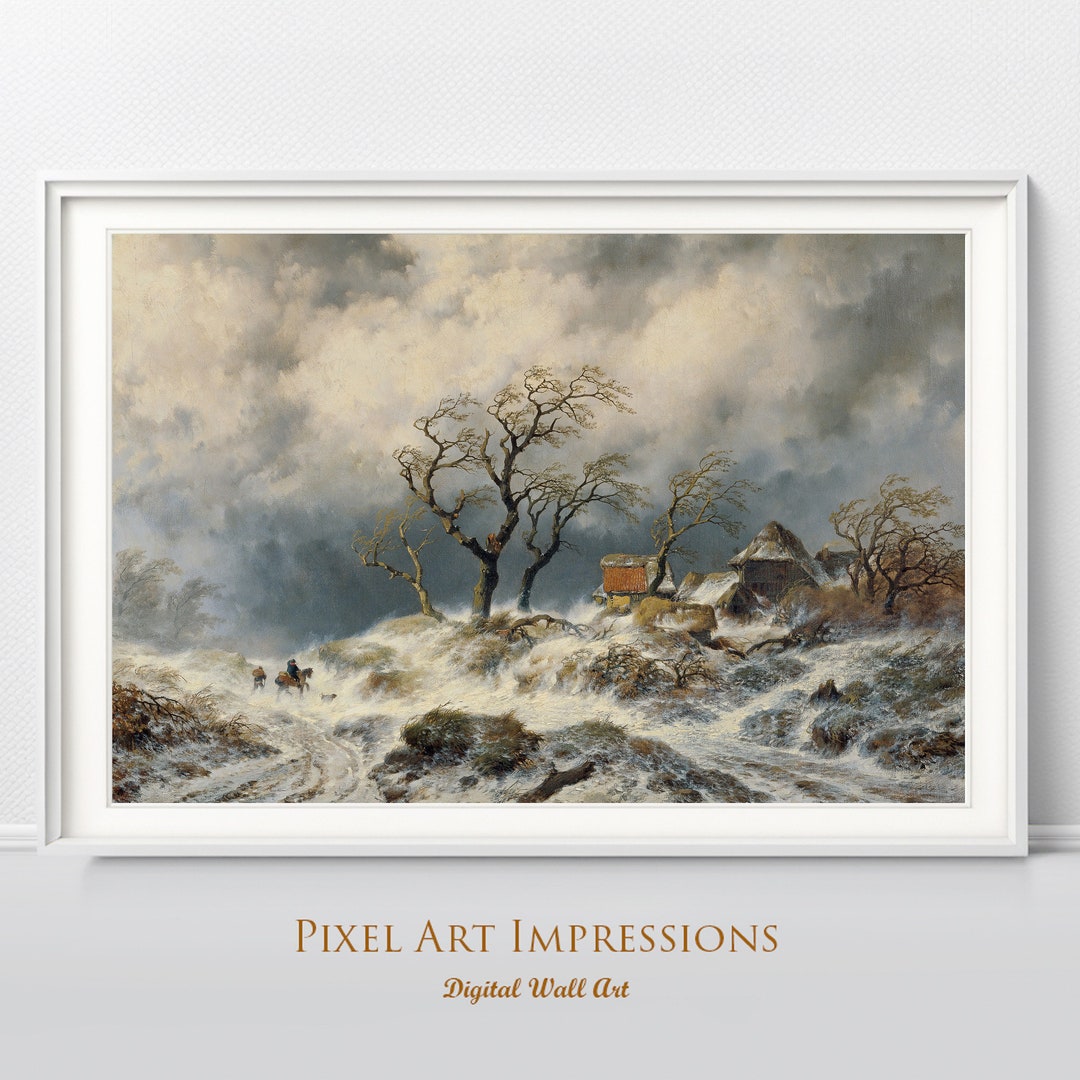 Printable Download of Remigius Van Haanen's 1870 Dutch Winter ...