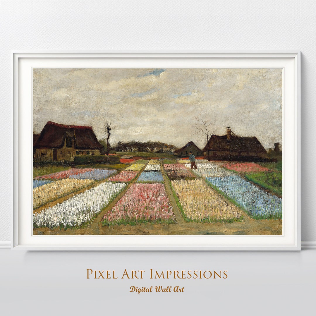 Vincent Van Gogh Bulb Fields 1883 Art Digital Download, Vibrant ...