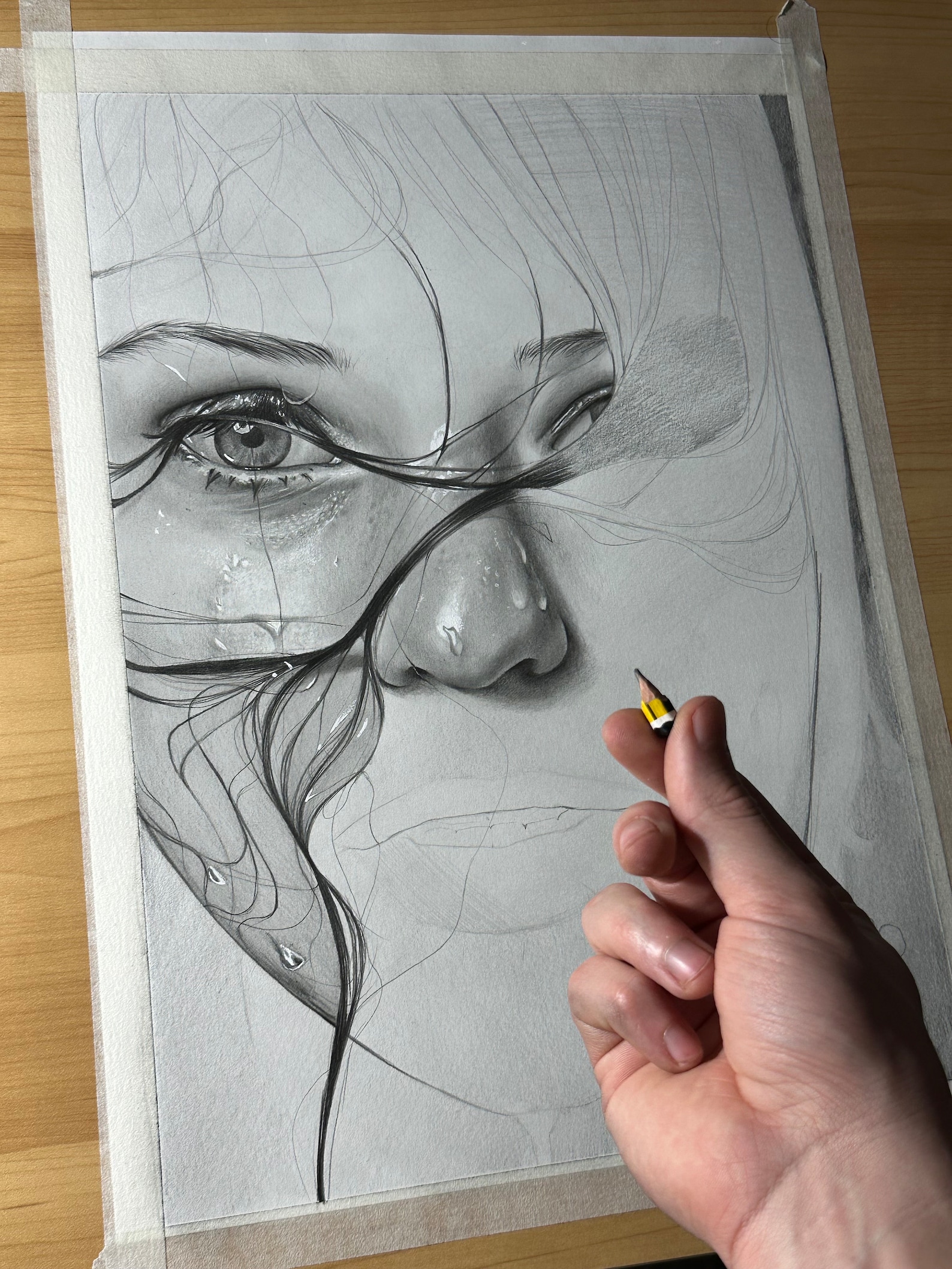 Pencil Portrait - Etsy