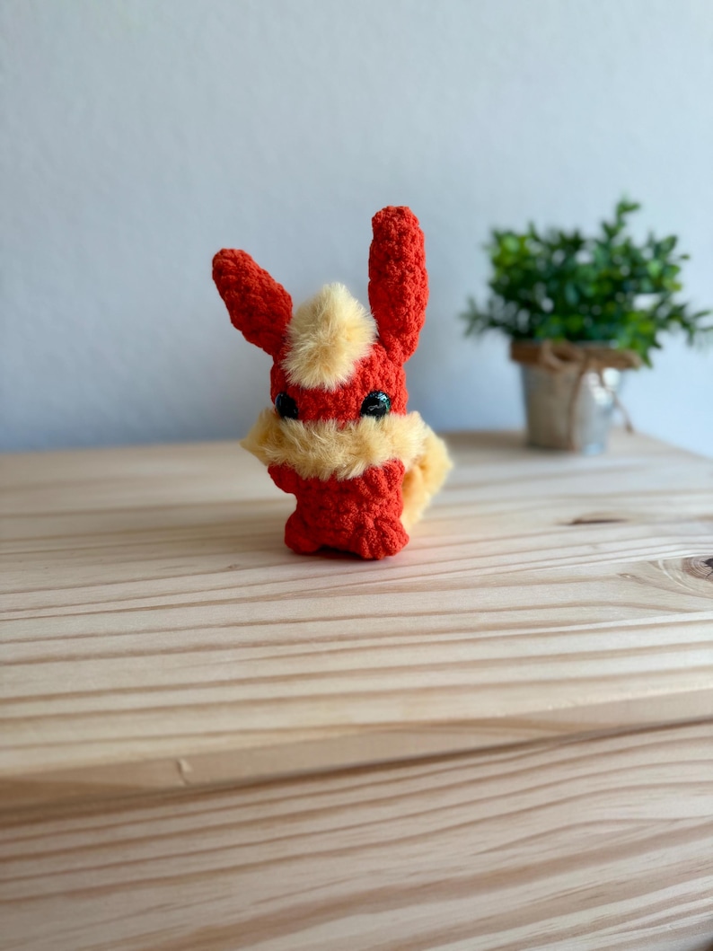 No Sew Flareon Crochet Pattern, Pokemon Eeveelution (PDF Pattern) - Etsy